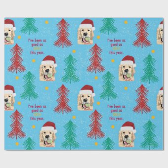 Christmas Dog Themed Gift Wrapping Paper | Zazzle