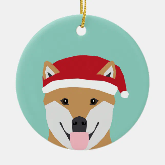 Christmas Doge Ornament - shiba inu christmas dog | Zazzle