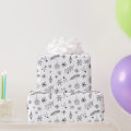 Christmas Doodle Wrapping Paper | Zazzle