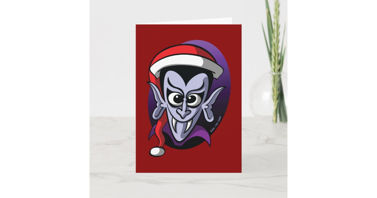 Christmas Dracula Holiday Card | Zazzle