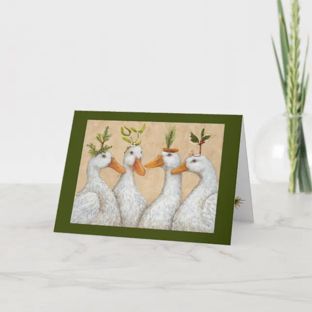 Christmas ducks card | Zazzle