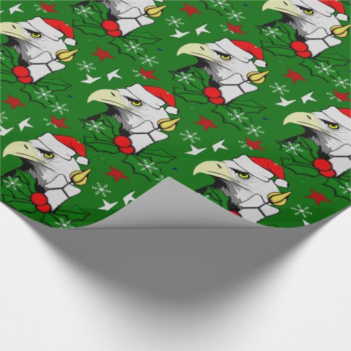 Christmas Eagle Holiday Wrapping Paper | Zazzle
