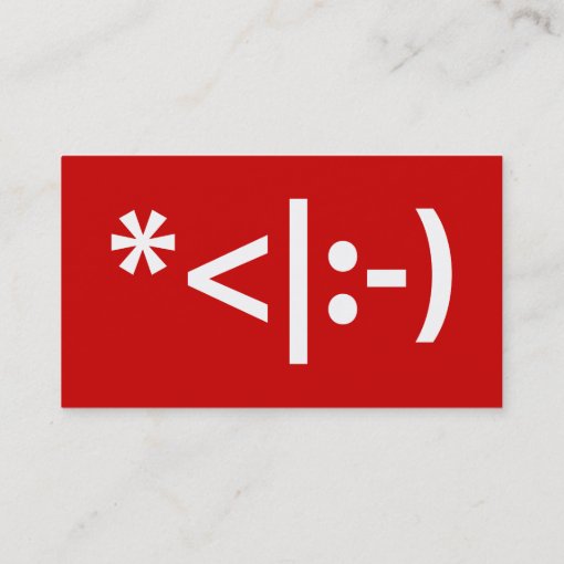 Christmas Elf Emoticon Xmas ASCII Text Art Business Card | Zazzle