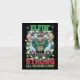 Christmas Elf Gym Workout Elfin' Strong All Season Card | Zazzle