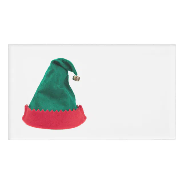 Christmas Elf Hat Name Tag | Zazzle