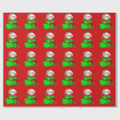 Christmas Elf Holiday wrapping paper | Zazzle