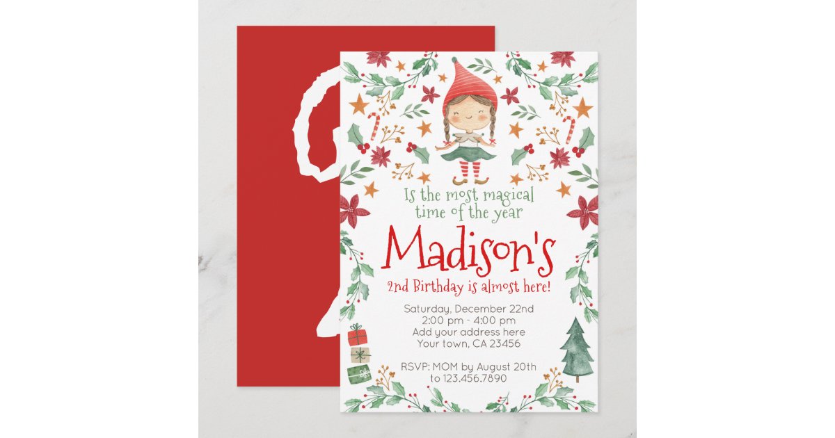 Christmas Elf Invitation | Zazzle