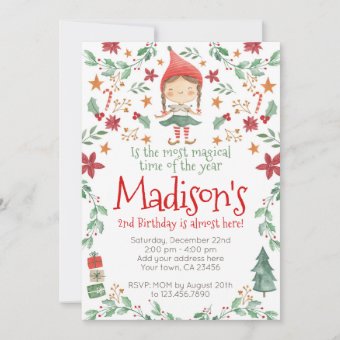 Christmas Elf Invitation | Zazzle