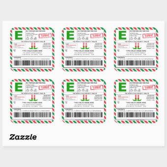 Christmas Elf North Pole Address Shipping Labels | Zazzle