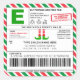 Christmas Elf North Pole Address Shipping Labels | Zazzle