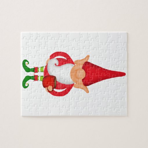 Christmas Elf Standing Jigsaw Puzzle | Zazzle