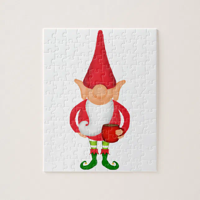 Christmas Elf Standing Jigsaw Puzzle | Zazzle