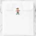Christmas Elf Stick Figure Sticker | Zazzle