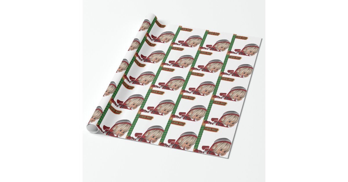 Christmas Elf Wrapping Paper | Zazzle