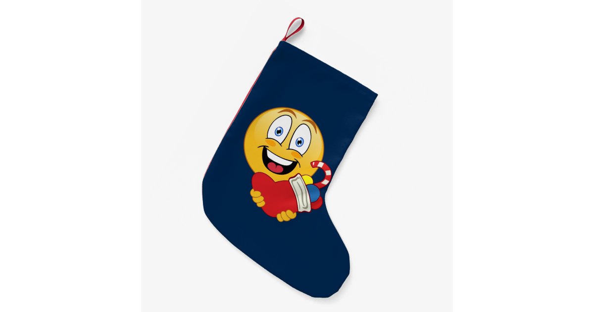 Christmas Emoji Stocking | Zazzle