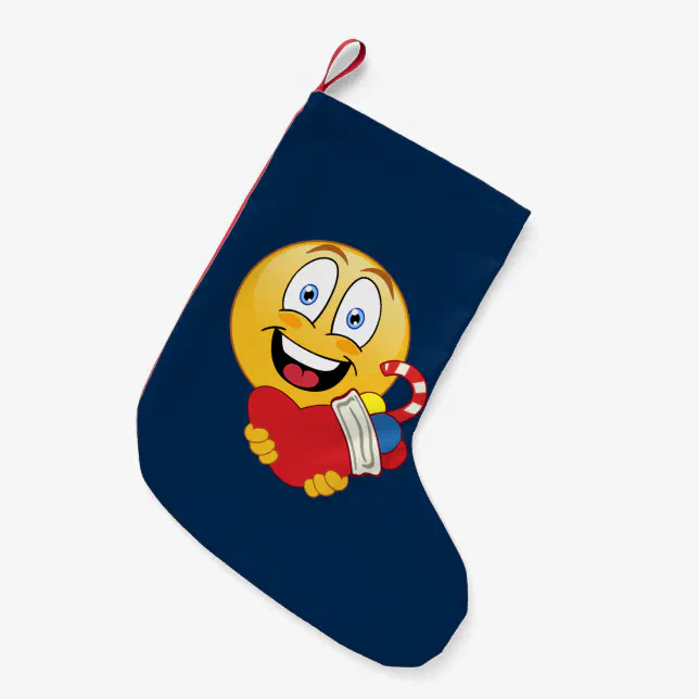 Christmas Emoji Stocking | Zazzle