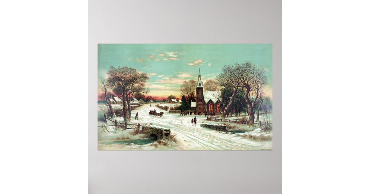 Christmas Eve 1898 Poster | Zazzle