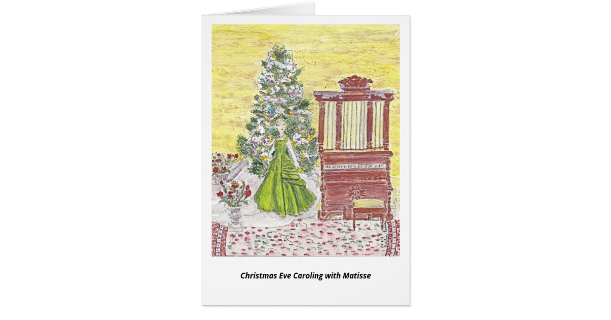 Christmas Eve Caroling with Matisse card | Zazzle