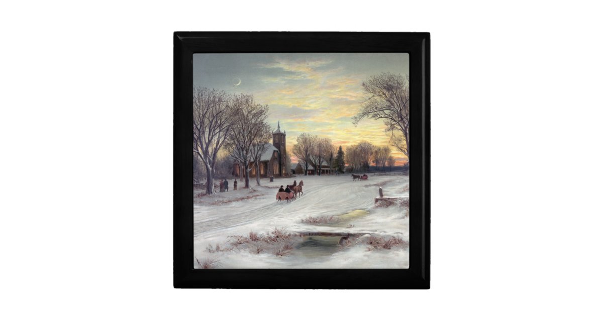 Christmas Eve keepsake gift box | Zazzle