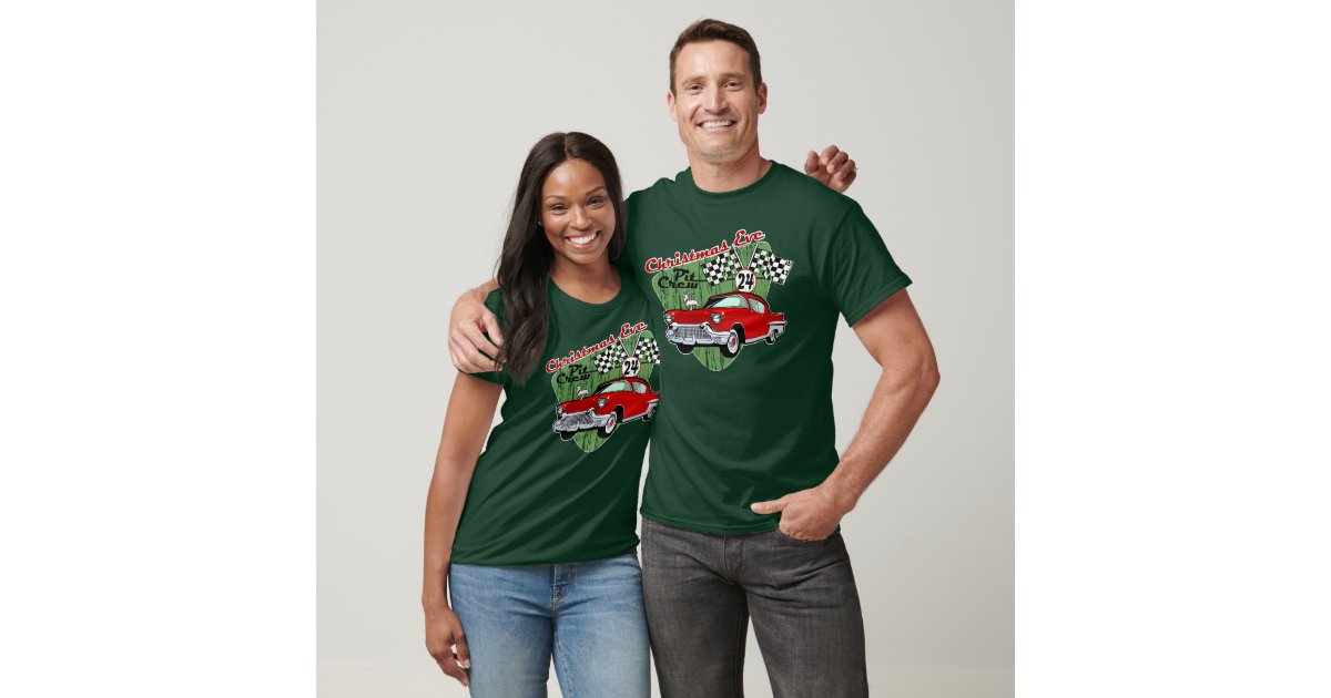 Christmas Eve Pit Crew T-Shirt | Zazzle