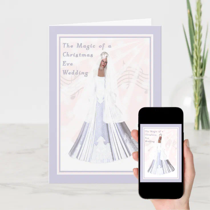 Christmas Eve Wedding Invitation Card | Zazzle
