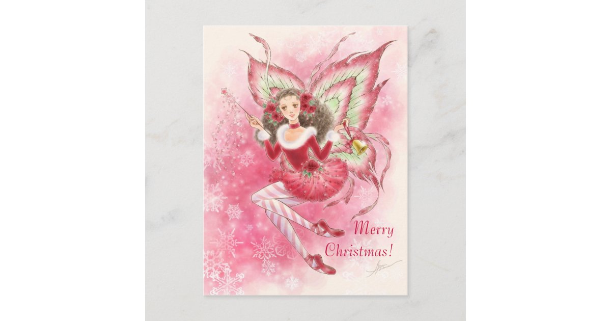 Christmas Fairy Postcard | Zazzle