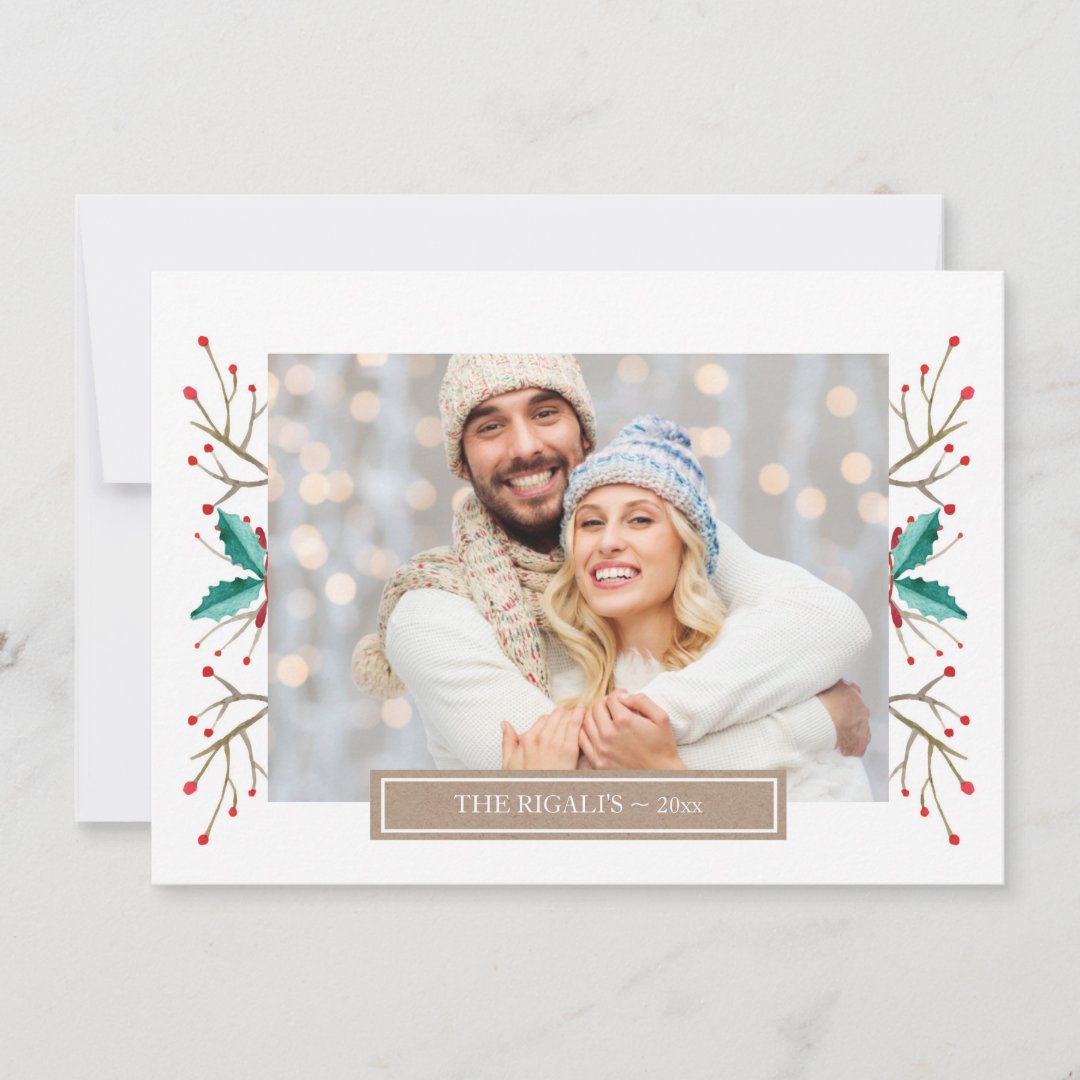 Christmas Family Photo Greeting Card | Zazzle