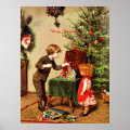 Christmas, famous painting by Felix Ehrlich Poster | Zazzle