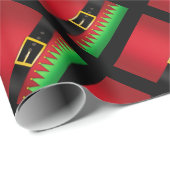 Christmas Festive Cute Elf Outfit Inspirivity Wrapping Paper | Zazzle