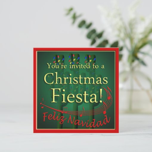 Christmas Fiesta Party Invitation | Zazzle