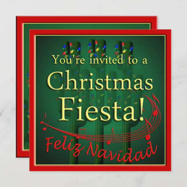 Christmas Fiesta Party Invitation | Zazzle