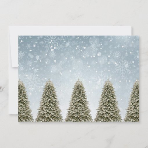 Christmas Fir Pine Tree | Party Invitation | Zazzle