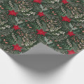 Christmas Floral Poinsettia Winter Heather Wrappin Wrapping Paper | Zazzle