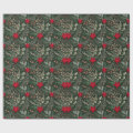 Christmas Floral Poinsettia Winter Heather Wrappin Wrapping Paper | Zazzle