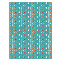 Christmas Fox Tissue Paper | Zazzle