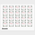 Christmas Frame Square Sticker | Zazzle