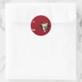 Christmas French Bulldog gift tag stickers | Zazzle