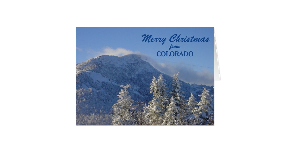 Christmas from Colorado Mountains Holiday Card | Zazzle