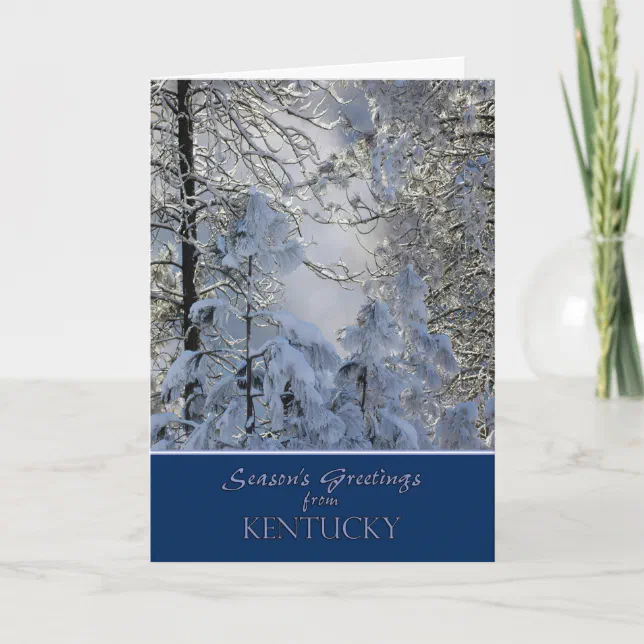 Christmas from Kentucky Card | Zazzle