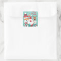 Christmas Fun Square Sticker | Zazzle
