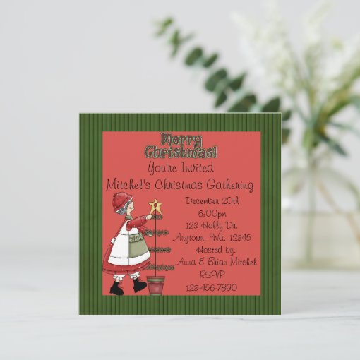 Christmas Gathering Invitations | Zazzle