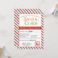 Christmas Gift Package Shipping Delay Notification Invitation | Zazzle