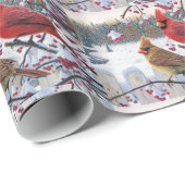Christmas Gift Wrap/Cardinals Wrapping Paper | Zazzle