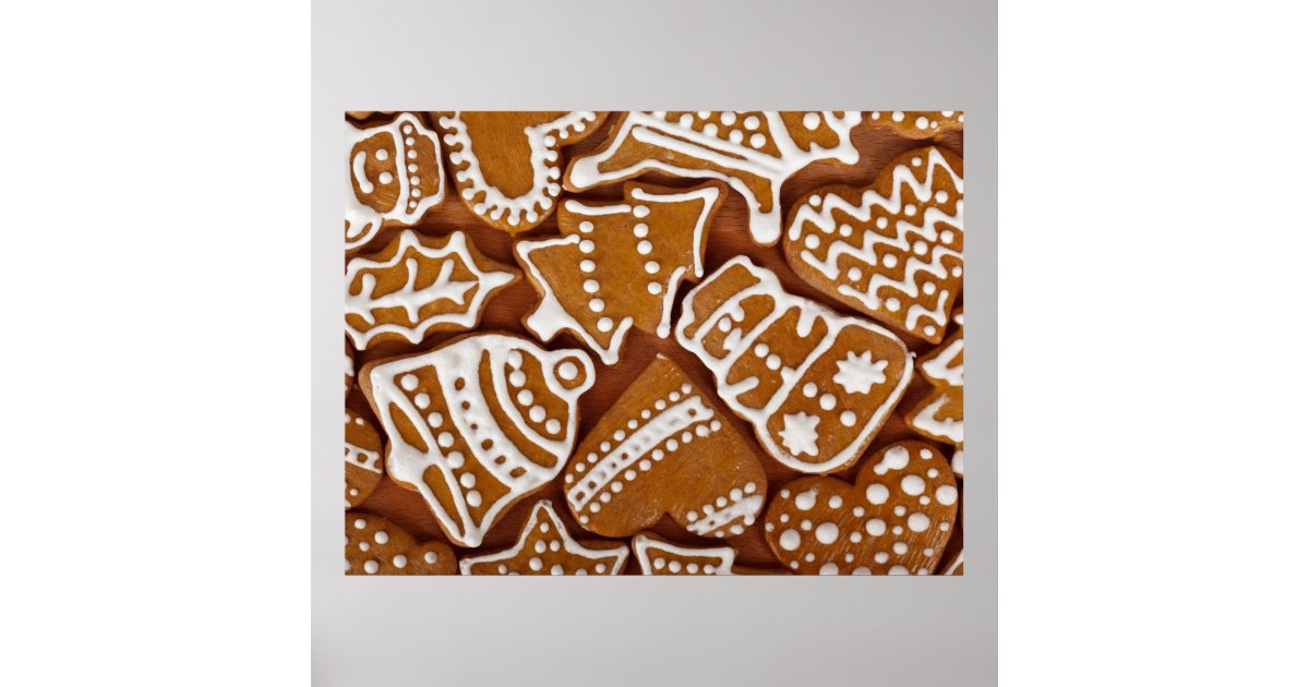 Christmas Ginger Cookies Poster | Zazzle
