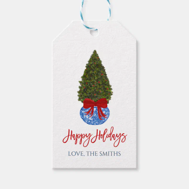 Christmas Ginger Jar Gift Tag | Zazzle