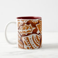 Christmas Gingerbread Biscuits Two-Tone Coffee Mug | Zazzle
