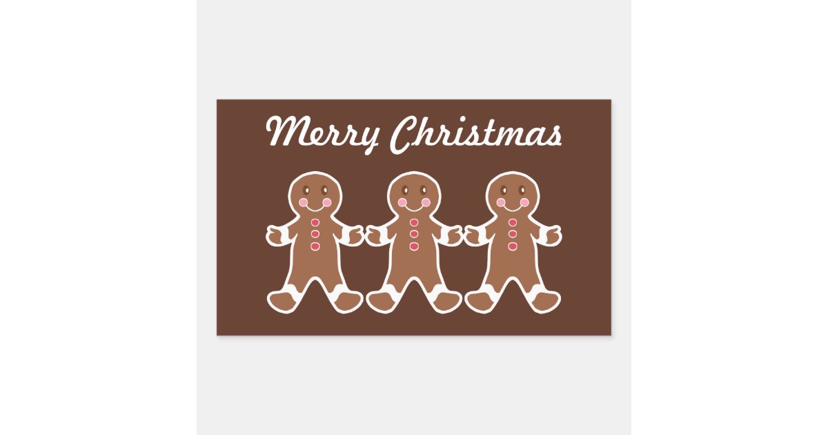 Christmas Gingerbread Boys Stickers | Zazzle