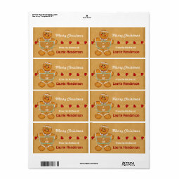 Christmas Gingerbread from the Kitchen of Labels | Zazzle