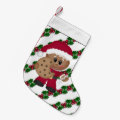 Christmas Gingerbread Holiday cookie stocking | Zazzle