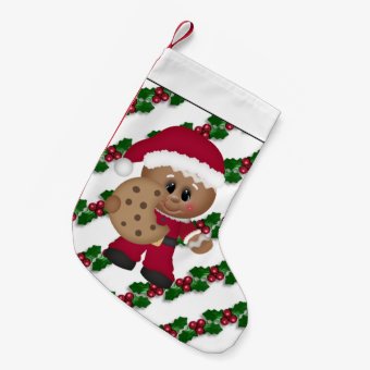 Christmas Gingerbread Holiday cookie stocking | Zazzle